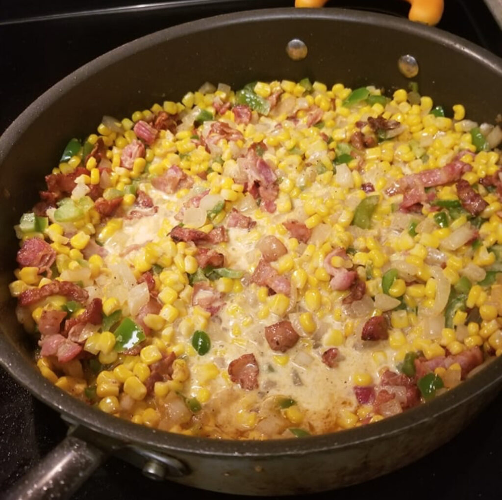 Easy Cajun Corn Maque Choux